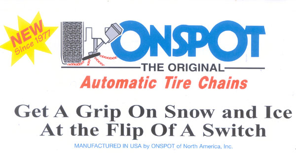ON-SPOT Automatic Tire Chains | Bill's Service Center Inc